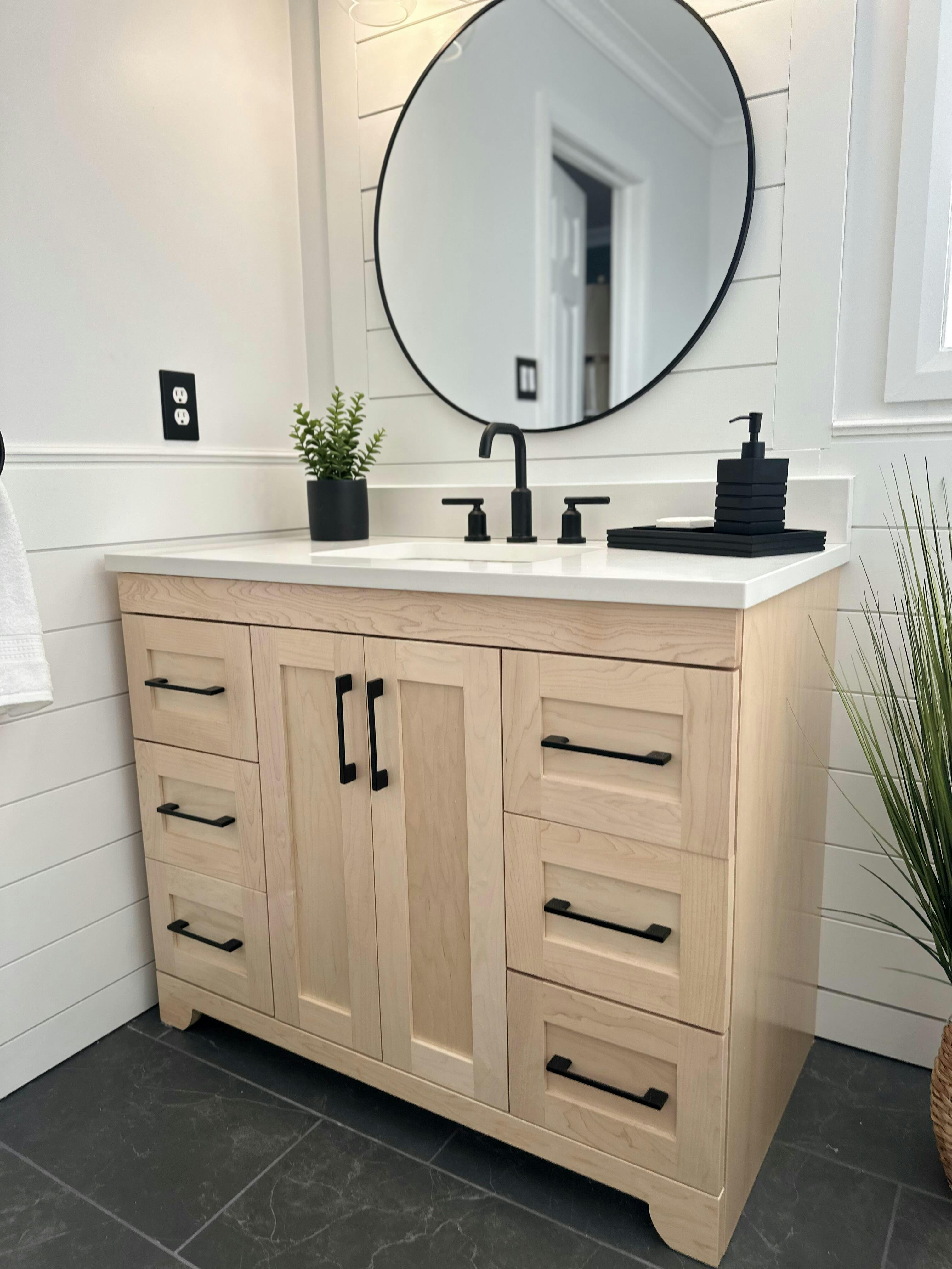 Chester 30 Inch Solid-Wood Bathroom Vanity
