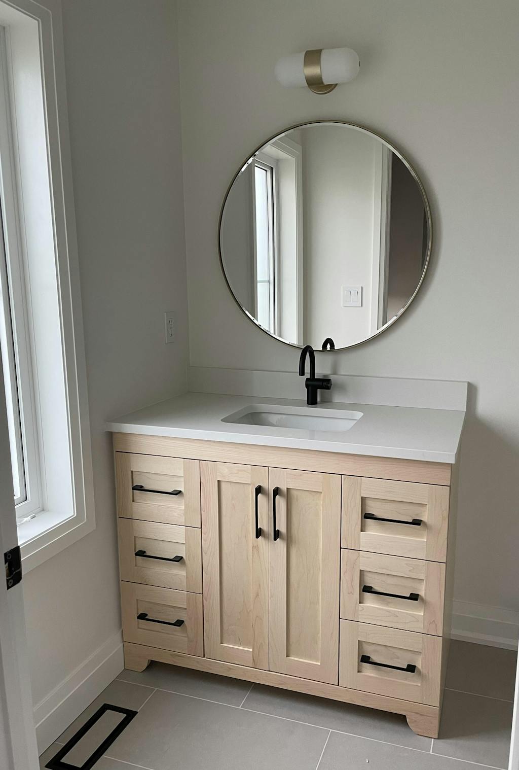Chester 30 Inch Solid-Wood Bathroom Vanity