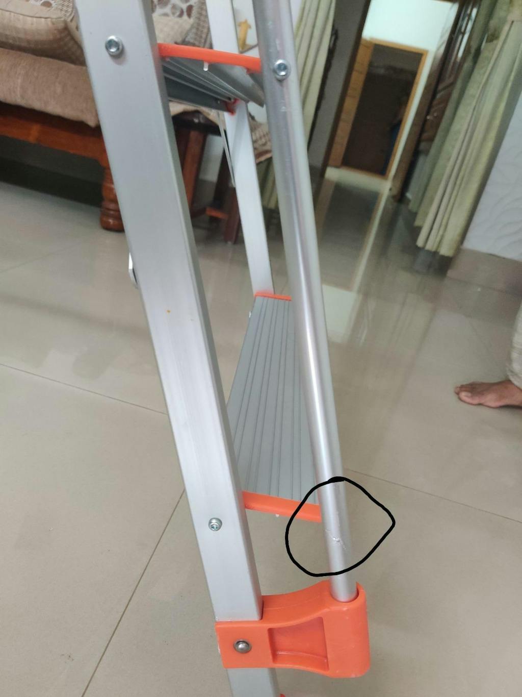 Bathla Zenith Plus 6-Step Foldable Aluminium Ladder For Home – Bathla Home