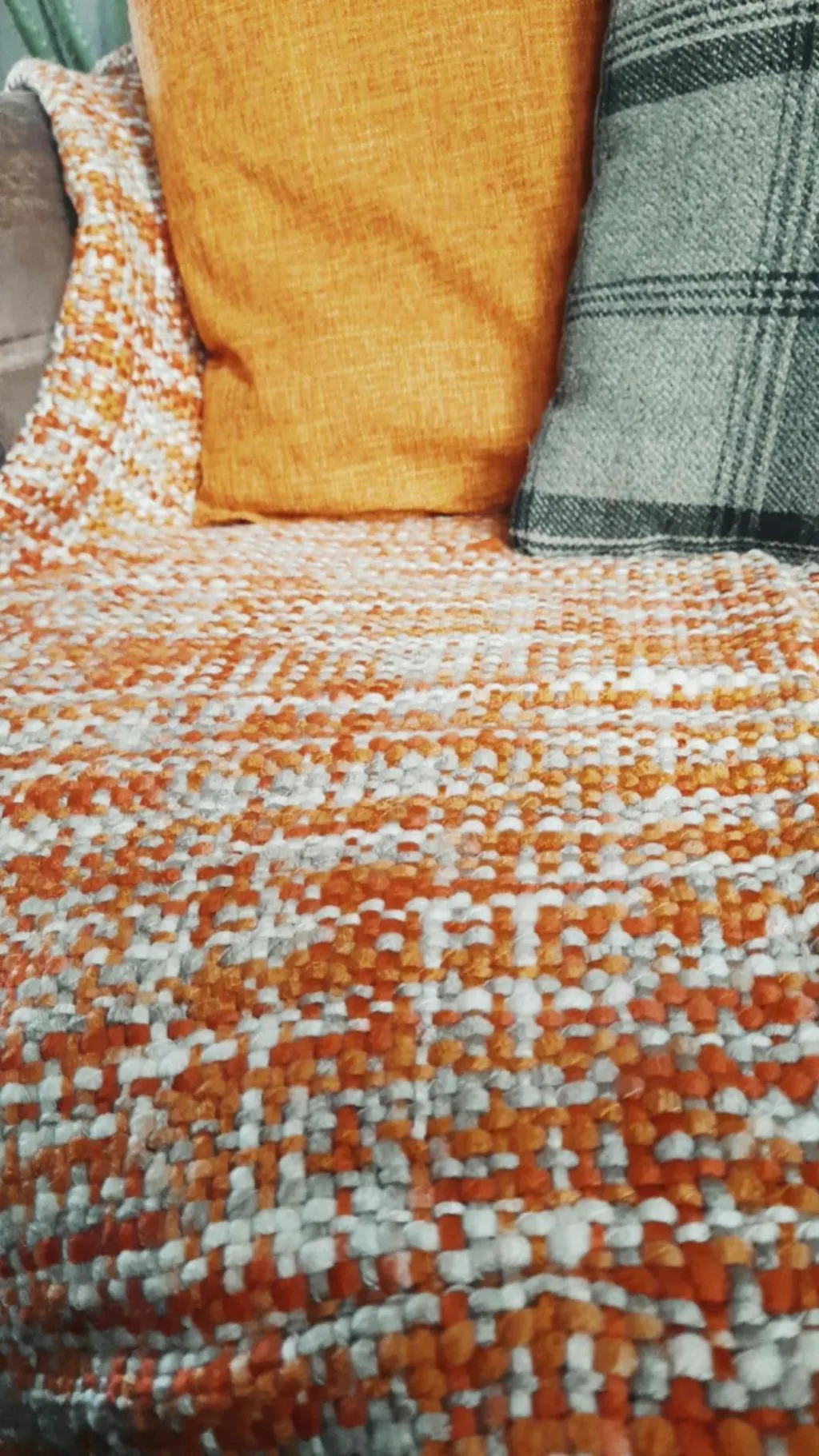 Basketweave Marled Throw Blanket - BATTILO HOME