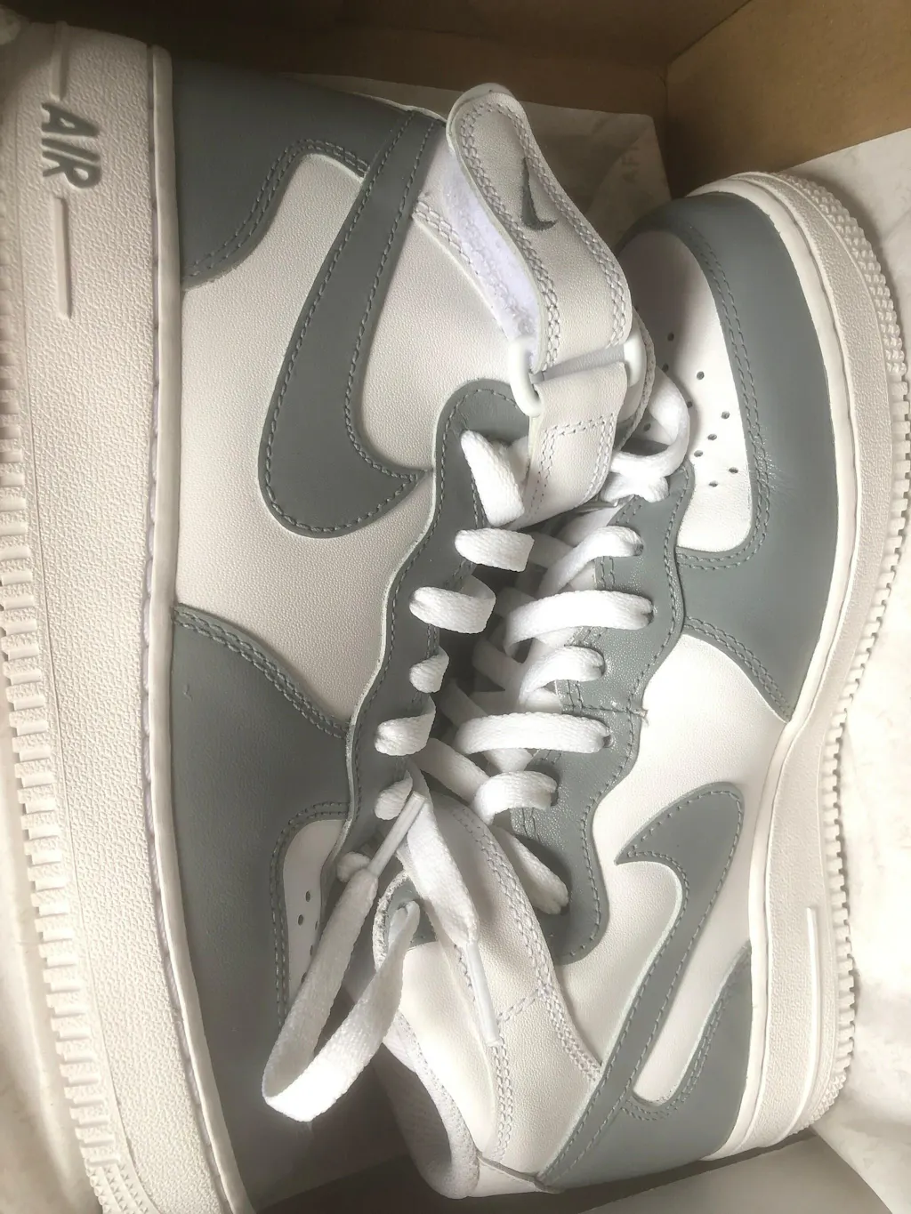 Grey AF1 Mid - Bby Designs co – bbydesignsco