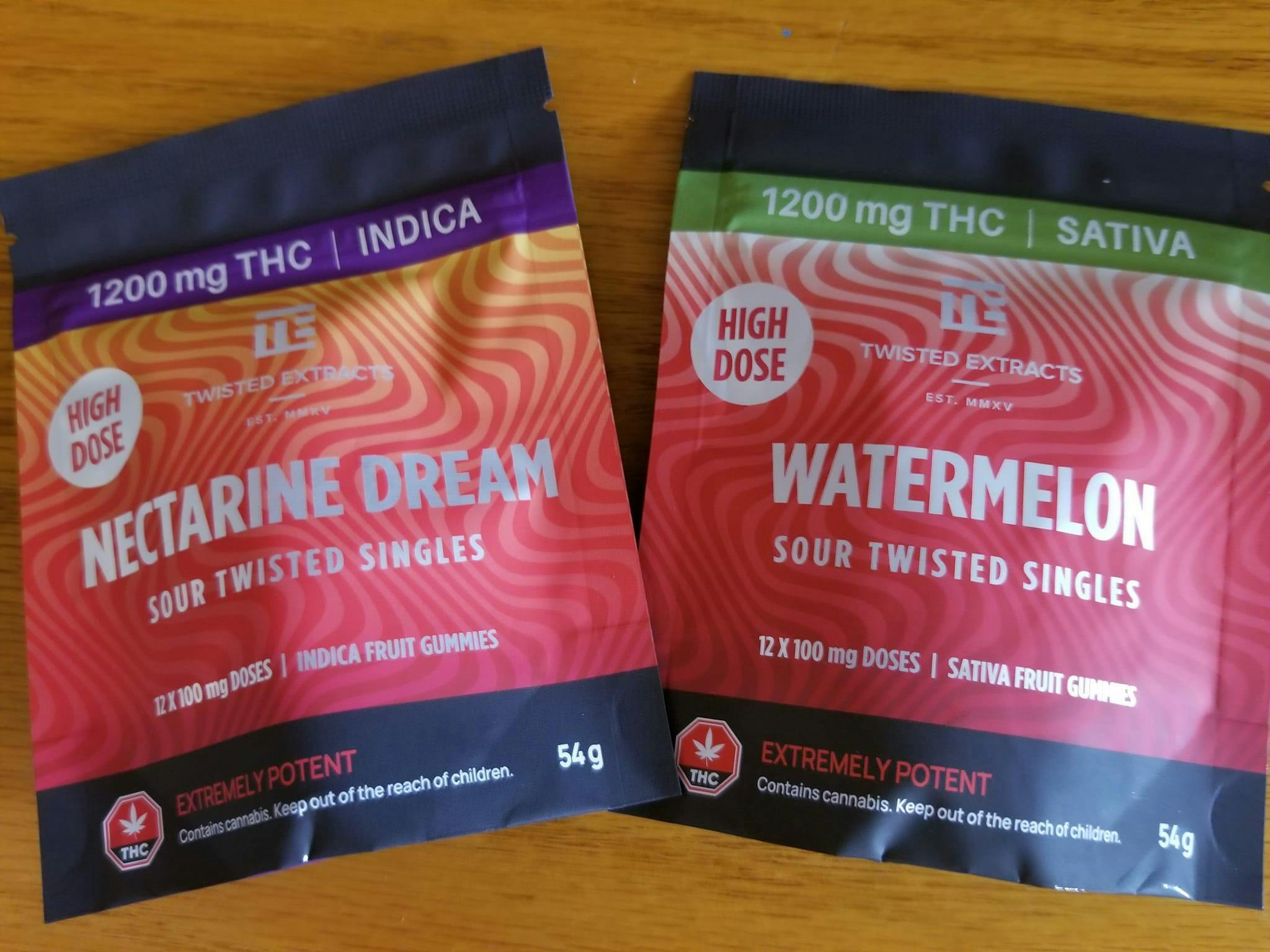 Twisted Extracts - Twisted Singles Sour Cannabis Gummies (160mg/1200mg ...