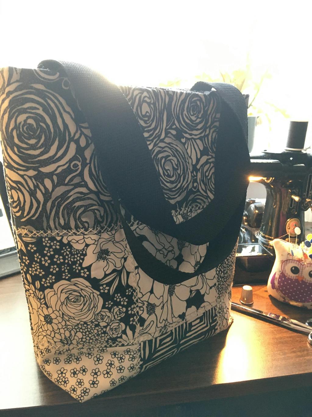 Starry Tote Bag Pattern – PDF Quilted Tote for Beginners - Be Mandy Things