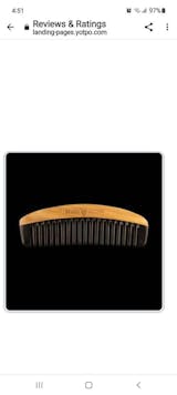 Beard Octane Thick Ox Horn Beard Comb - Snag Free Anti Static - Beard ...