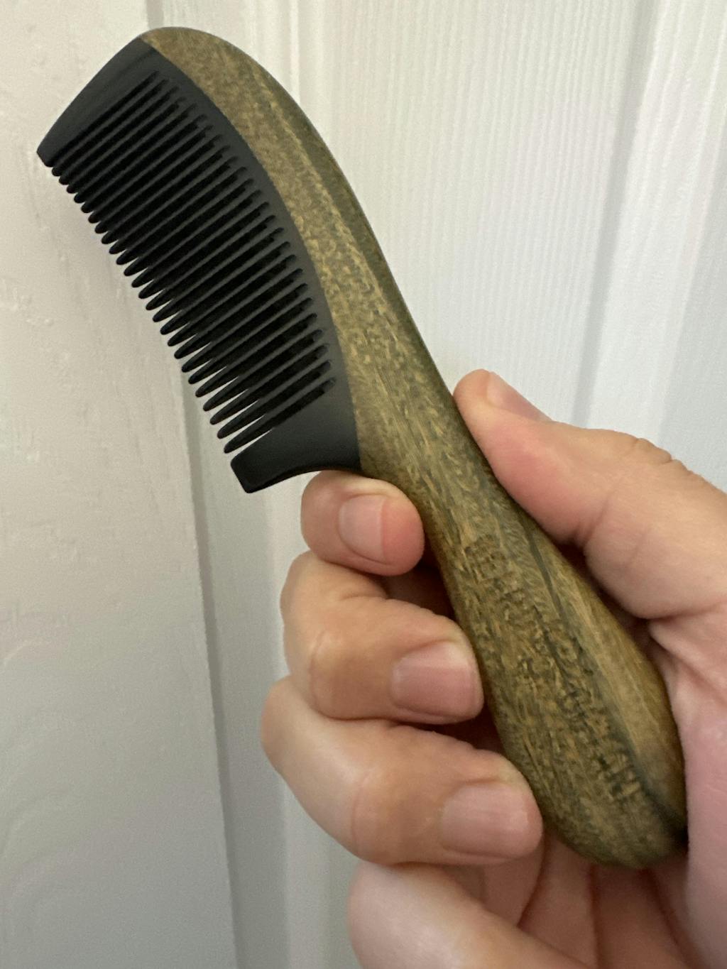 Beard Octane Ox Horn Handle Comb - Snag Free and Anti Static - Beard Octane