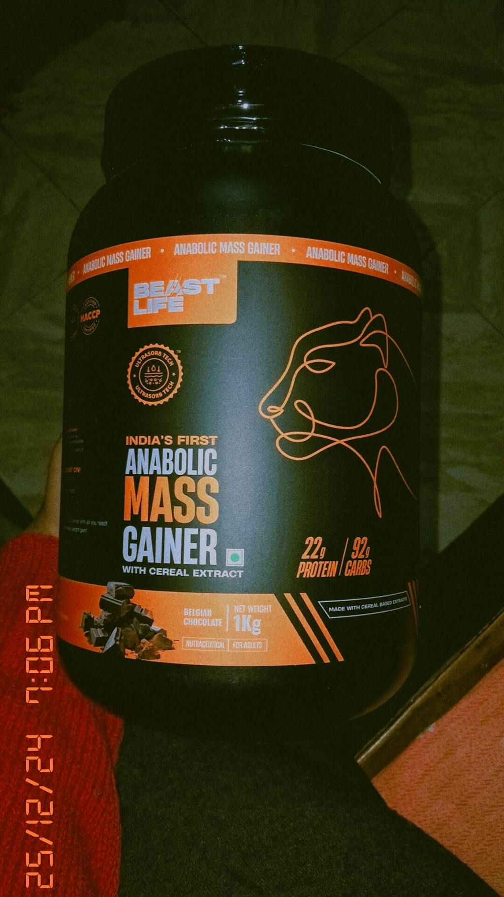 Anabolic Mass Gainer with Ultrasorb Tech (No Maltodextrin) | 1kg ...