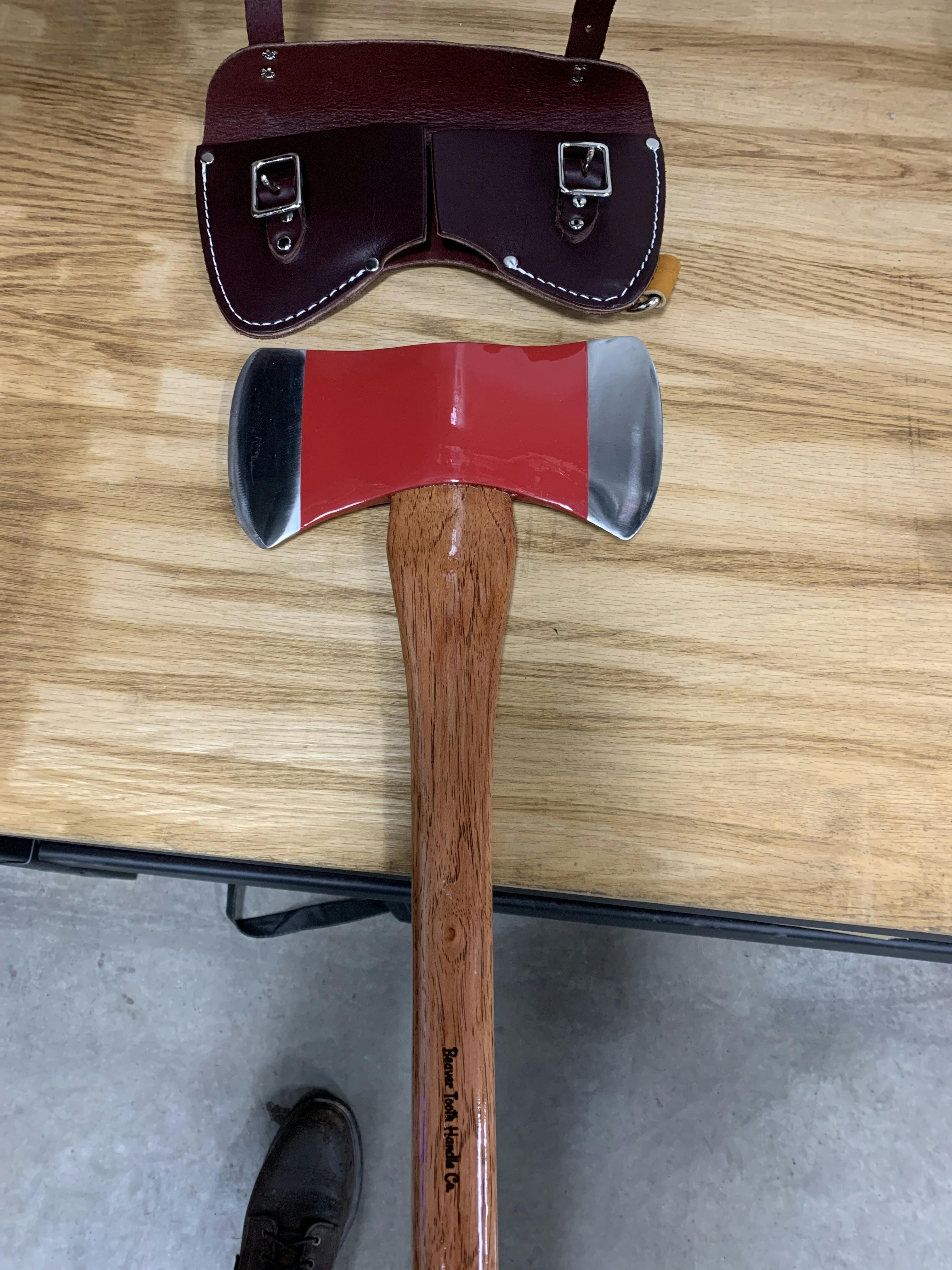 28" Double Bit Cruiser Axe Handle American Hickory Beaver-Tooth Handle ...