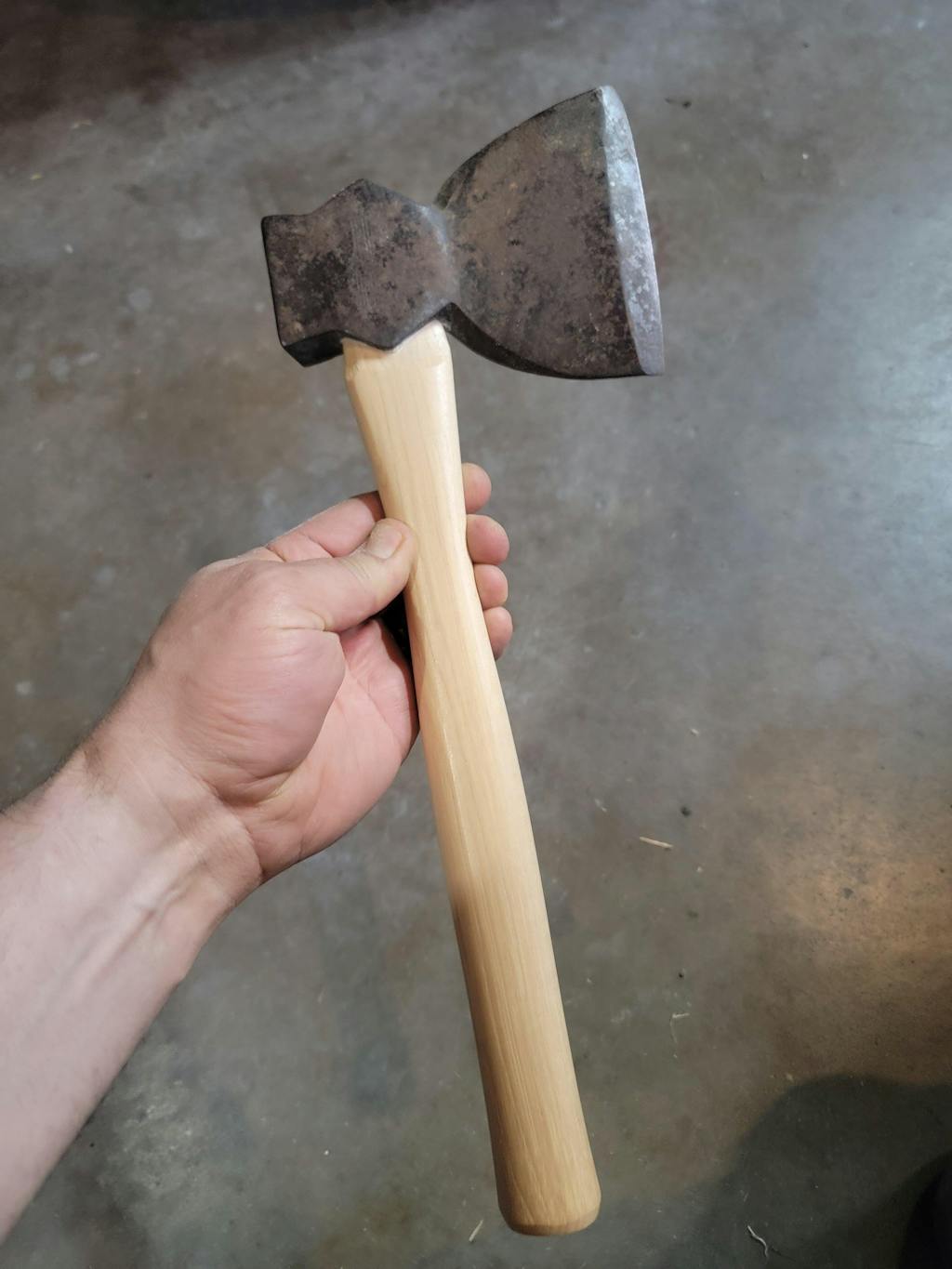 16" BROAD HATCHET / HALF HATCHET HANDLE NEW USA HICKORY | Beaver-Tooth ...