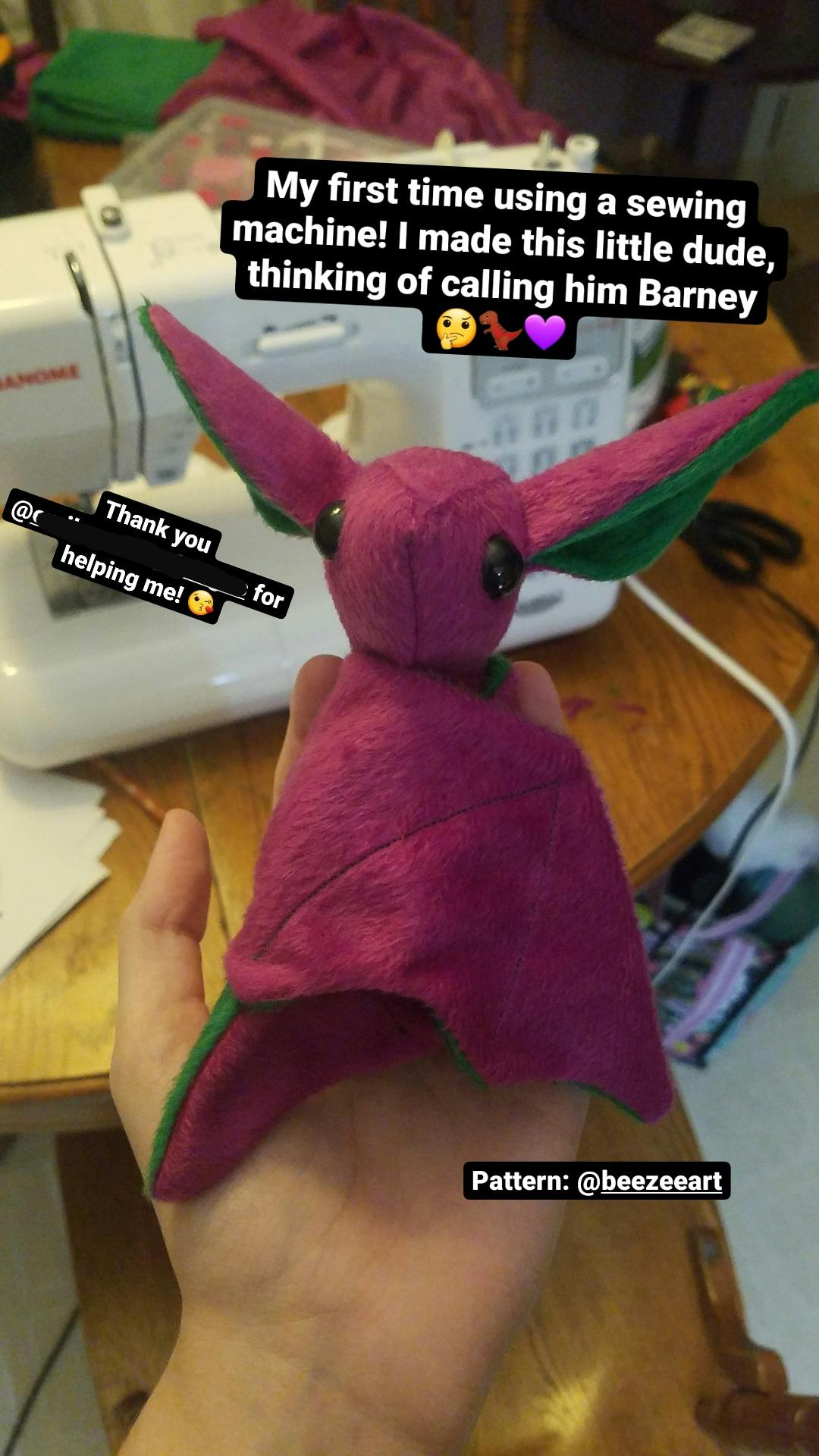 Bat Stuffed Animal Sewing Pattern - Digital Download – BeeZeeArt