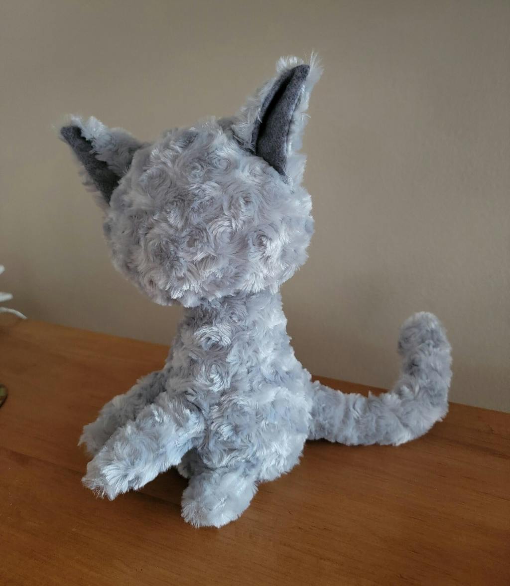 Sitting Kitty Cat Stuffed Animal Sewing Pattern, PDF Plush Pattern - D ...