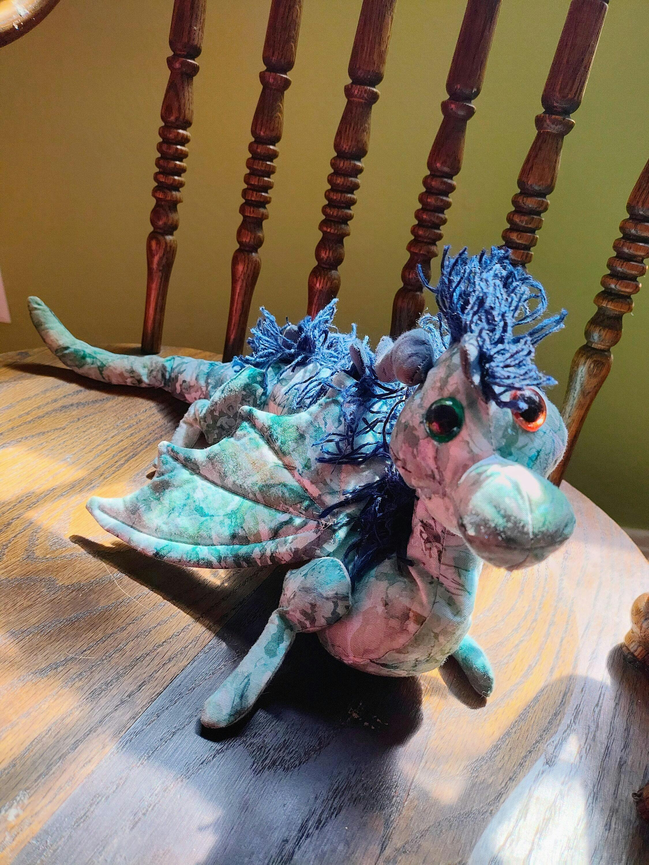 Shoulder Dragon Plush Sewing Pattern, Stuffed Animal Pattern, PDF File ...