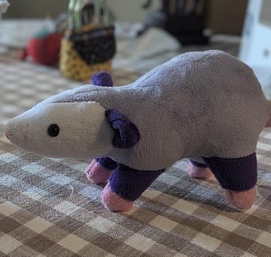 Opossum Stuffed Animal Sewing Pattern - Digital Download – BeeZeeArt