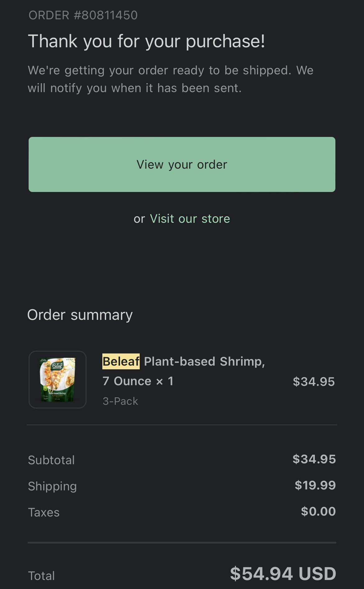 Beleaf Plant-based Shrimp, 7 Ounce – Beleaf Vegan