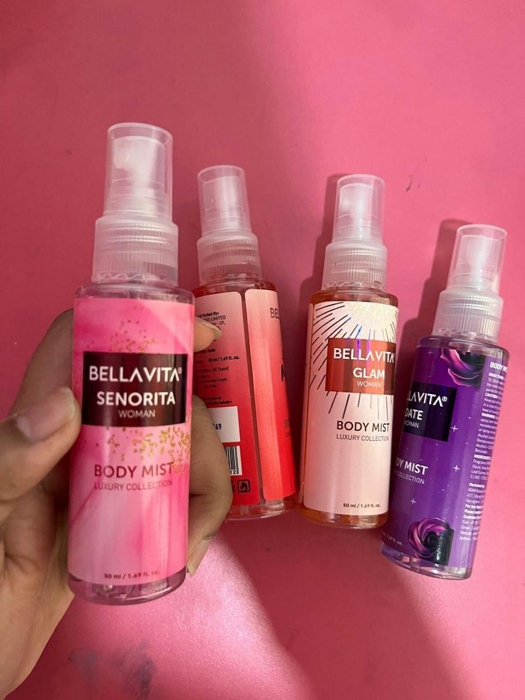 Travel-Size Body Mist Gift Set: Best Body Mist for Women - 4 x 50ml I ...