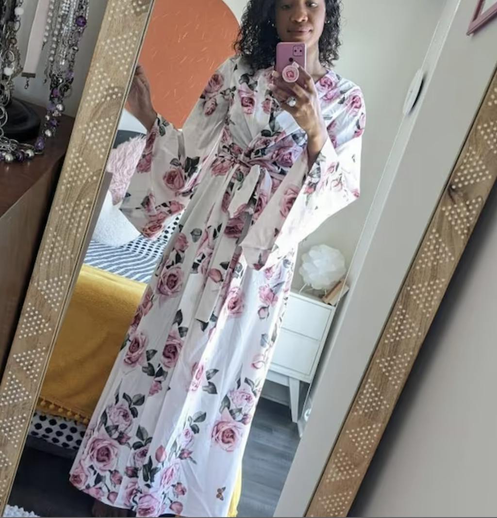 Floral robe kimono long | BellaDonnaUa Handmade