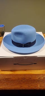 El Capo: Powder Blue Fedora - The Boss of Style! – Bellissimo Hats