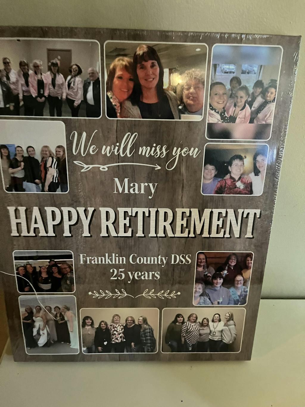 Happy Retirement Photo Collage Canvas, Personalized Retirement Gifts ...