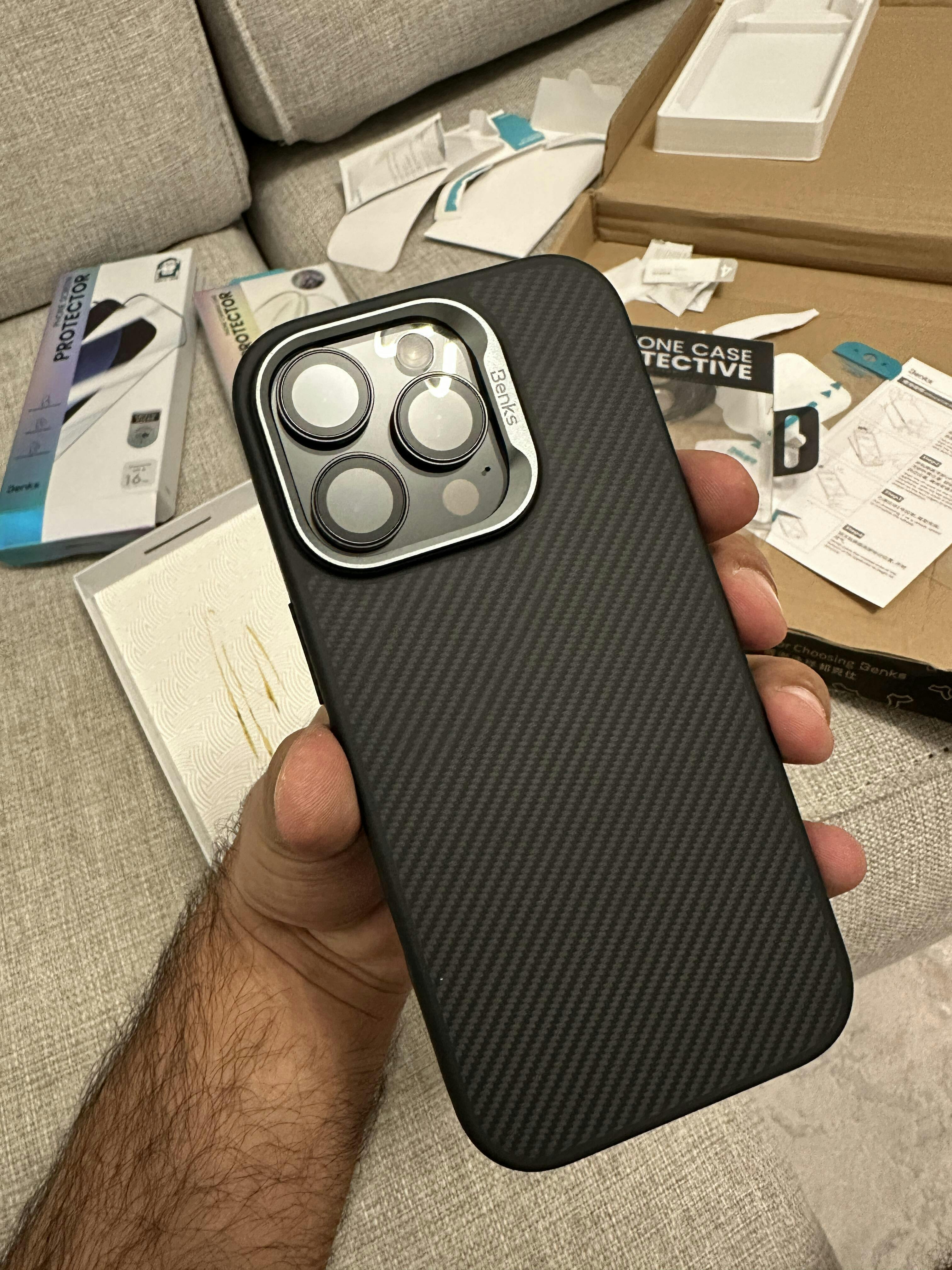 Magnetic iPhone 15 Pro Max Case | Kevlar® Fiber Phone Cases for Apple