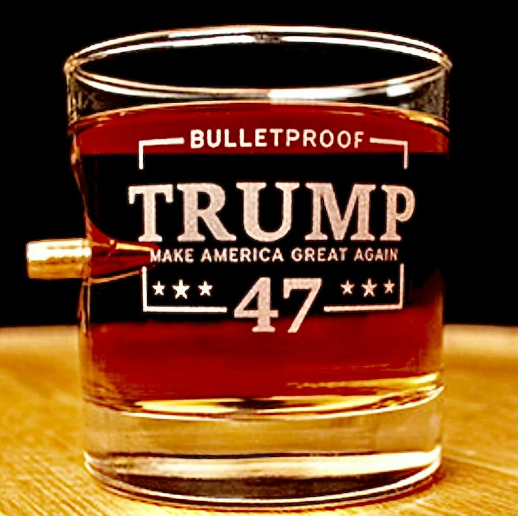 Bulletproof Trump 47 Whiskey Glass – BenShot