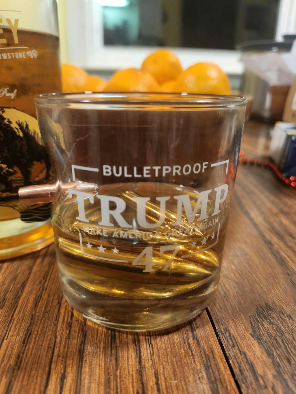 Bulletproof Trump 47 Whiskey Glass – BenShot