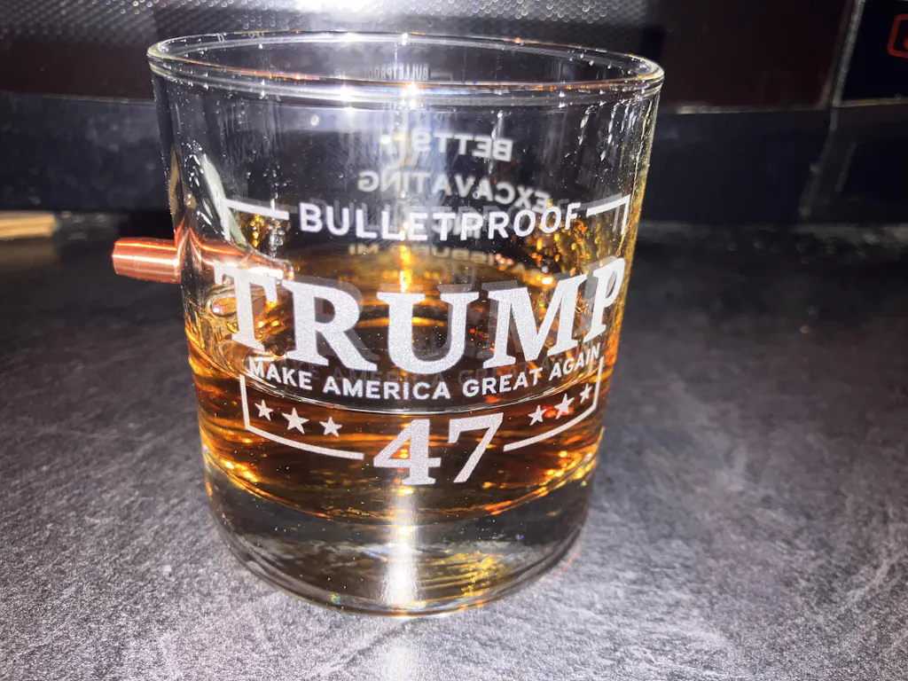 Bulletproof Trump 47 Whiskey Glass – BenShot