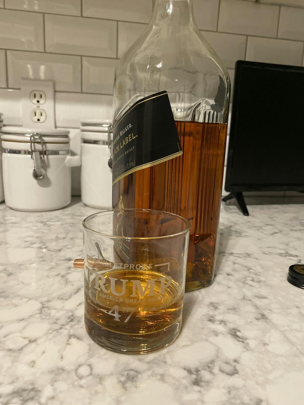 Bulletproof Trump 47 Whiskey Glass – BenShot