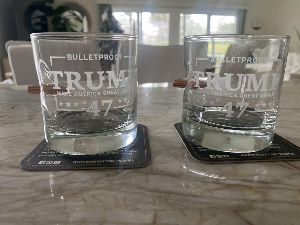 Bulletproof Trump 47 Whiskey Glass – BenShot