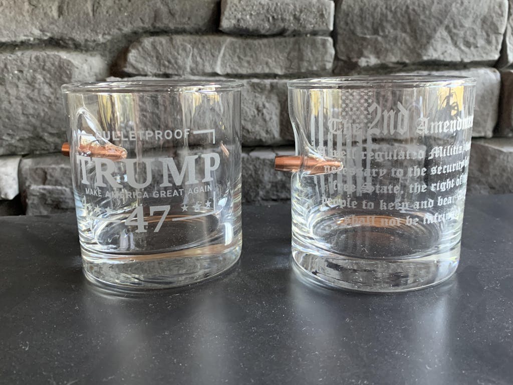 Bulletproof Trump 47 Whiskey Glass – BenShot