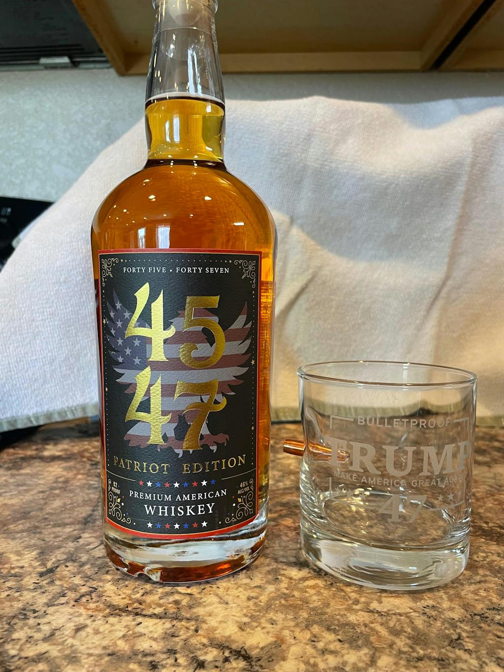 Bulletproof Trump 47 Whiskey Glass – BenShot