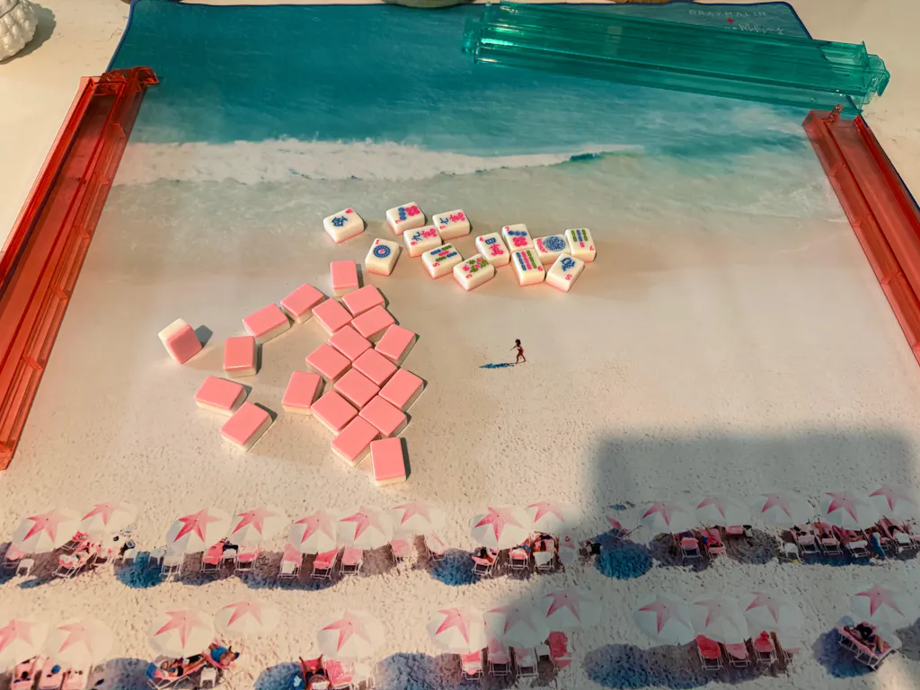 Bespoke Mahjong X Gray Malin Beach Club Mahjong Tiles - Ocean Blue