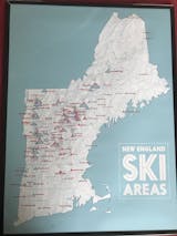 New England Ski Resorts Poster Map - Best Maps Ever