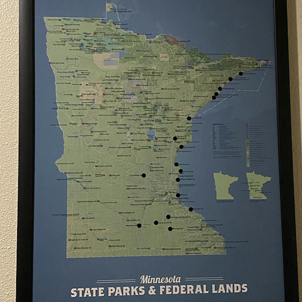 Minnesota State Parks & Federal Lands Map 18x24 Poster - Best Maps Ever