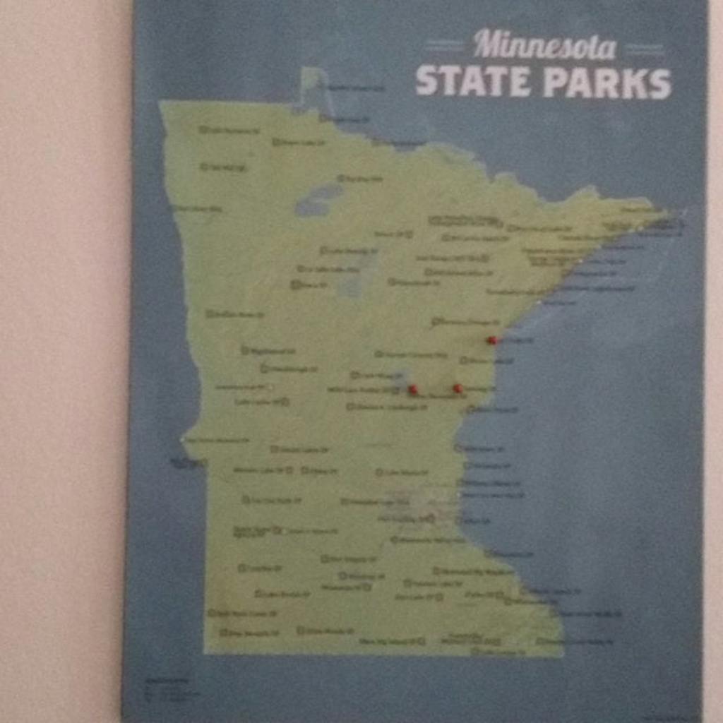 Minnesota State Parks Map 11x14 Print - Best Maps Ever