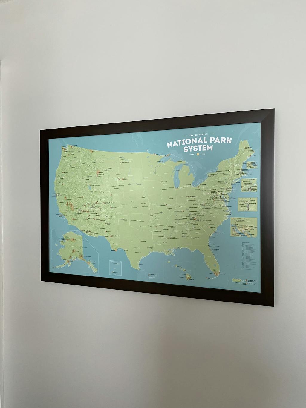423 National Park System Units Map 24x36 Poster - Best Maps Ever