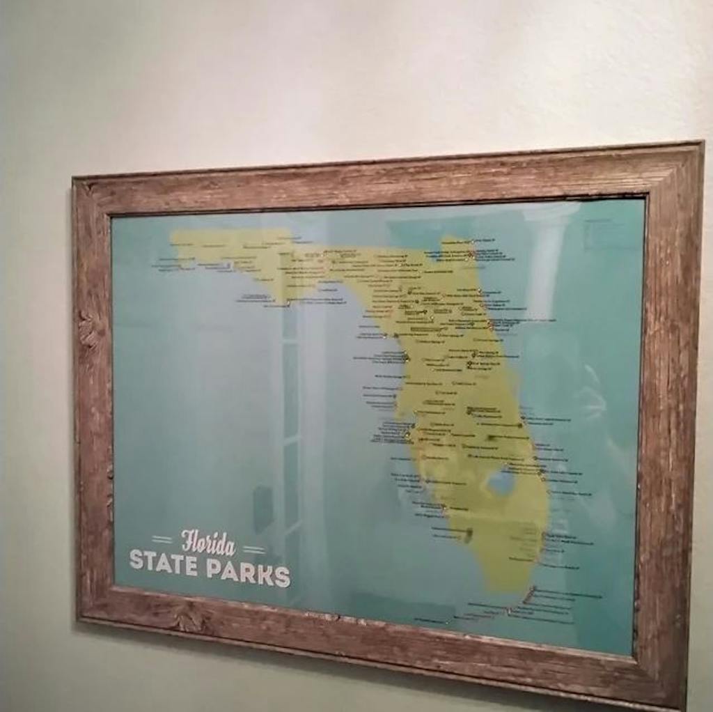 Florida State Parks Map 18x24 Poster - Best Maps Ever