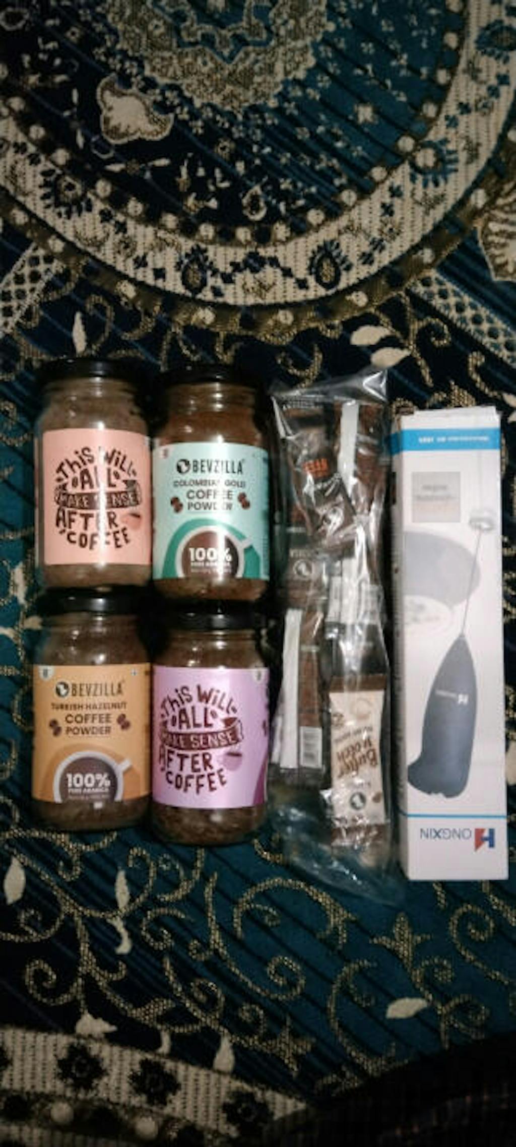 75 grams x 3 Coffee Jars Combo with Electric frother– Bevzilla