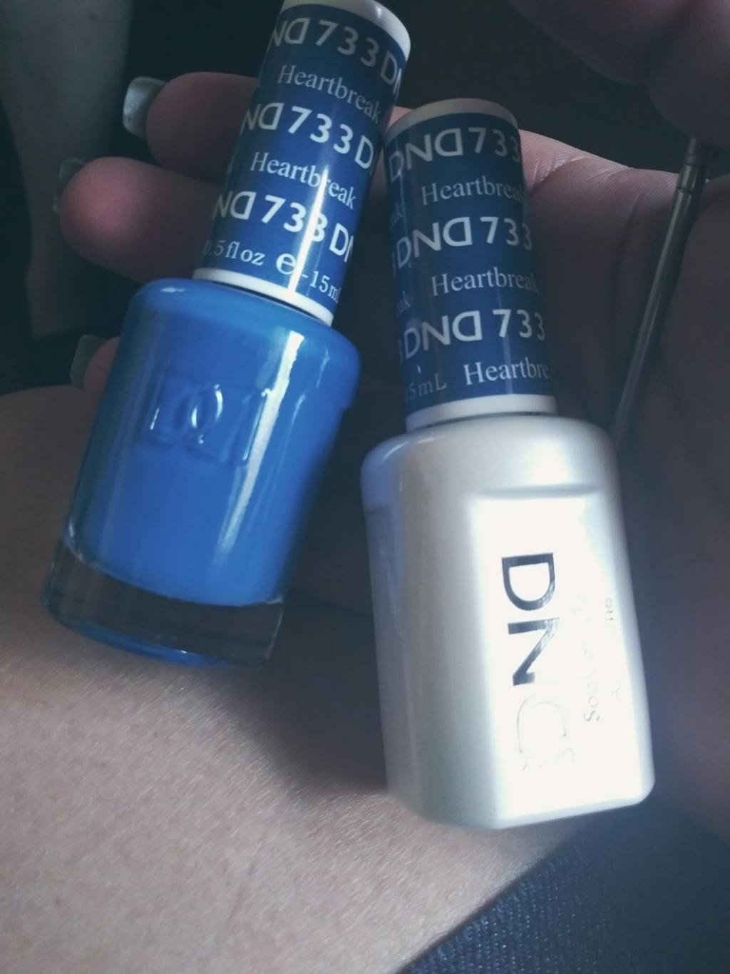DND - Gel & Lacquer - Heartbreak - #733 - Blue Gel & Lacquer Polish ...