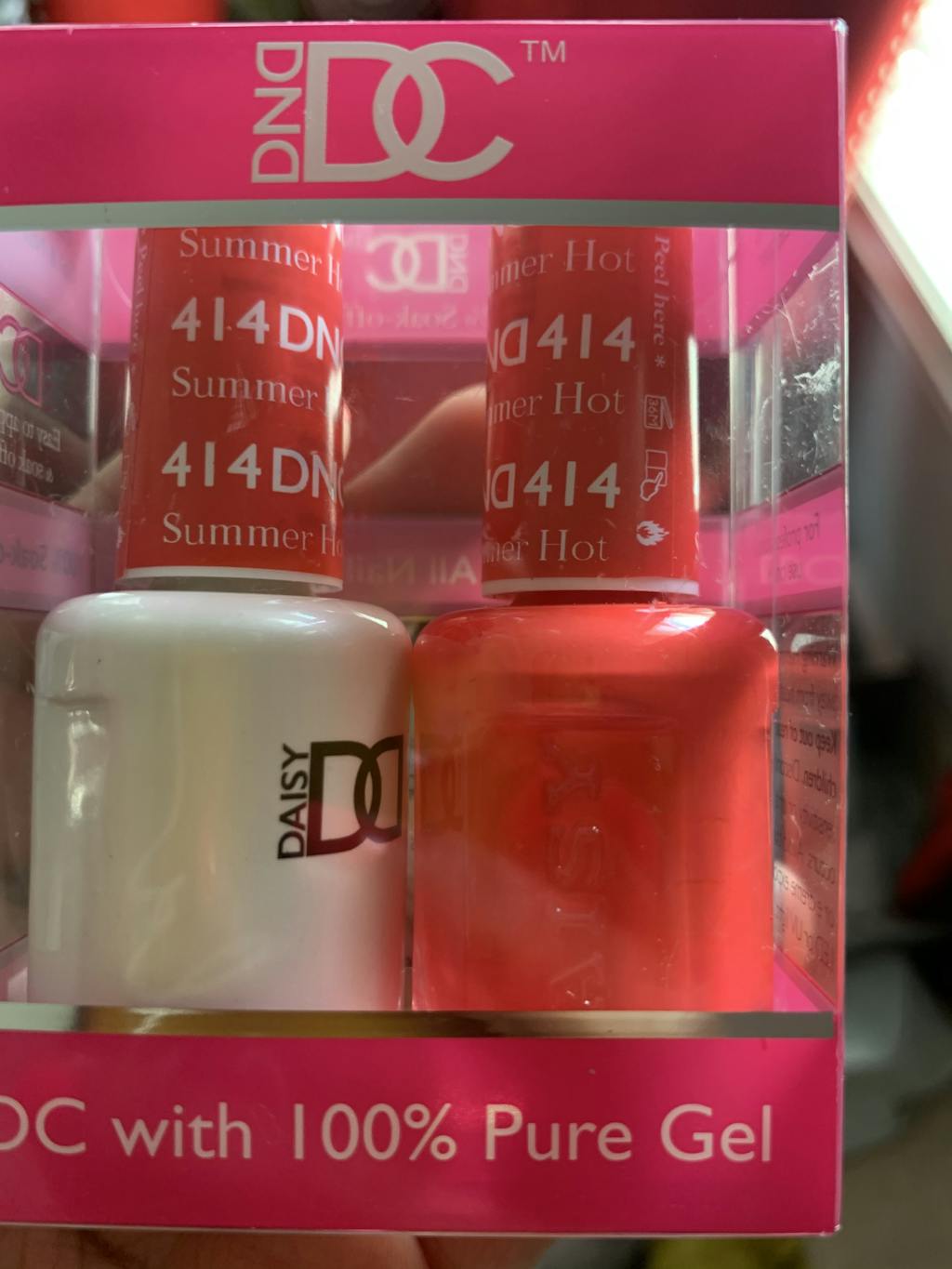 DND - Gel & Lacquer - Summer Hot Pink - #414 - Pink Gel & Lacquer ...