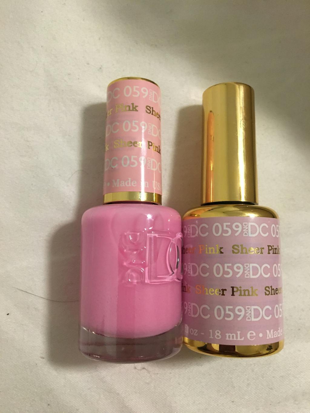 DND - DC Duo - Sheer Pink - #DC059 - Pink Gel & Lacquer Polish - DND ...