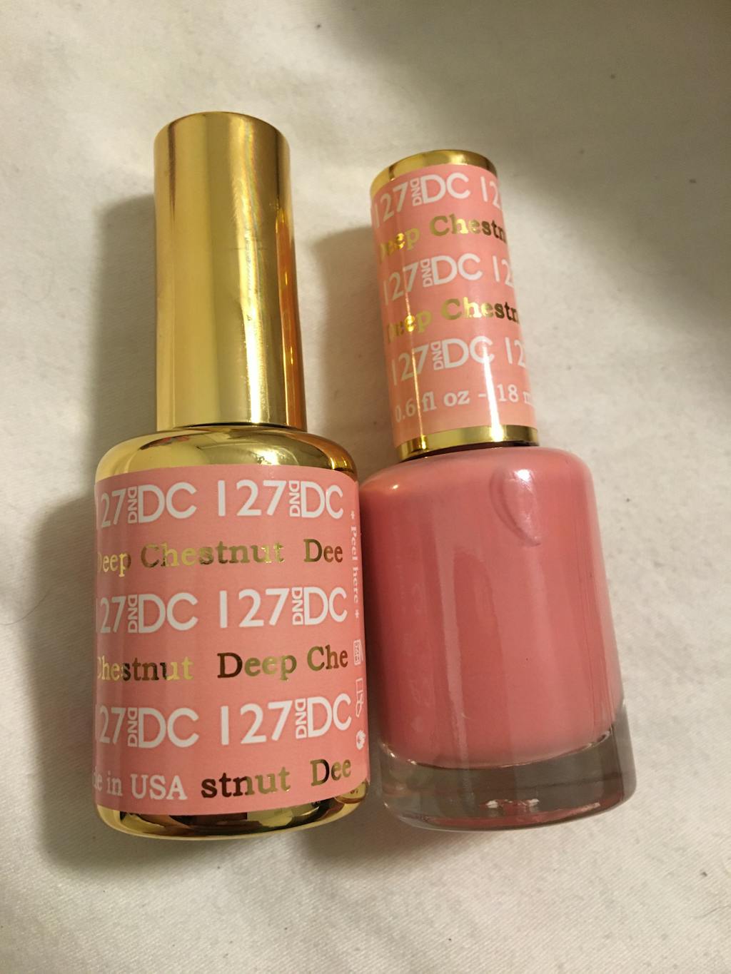DND - DC Duo - Deep Chestnut - #DC127 - Pink Gel & Lacquer Polish - DND ...