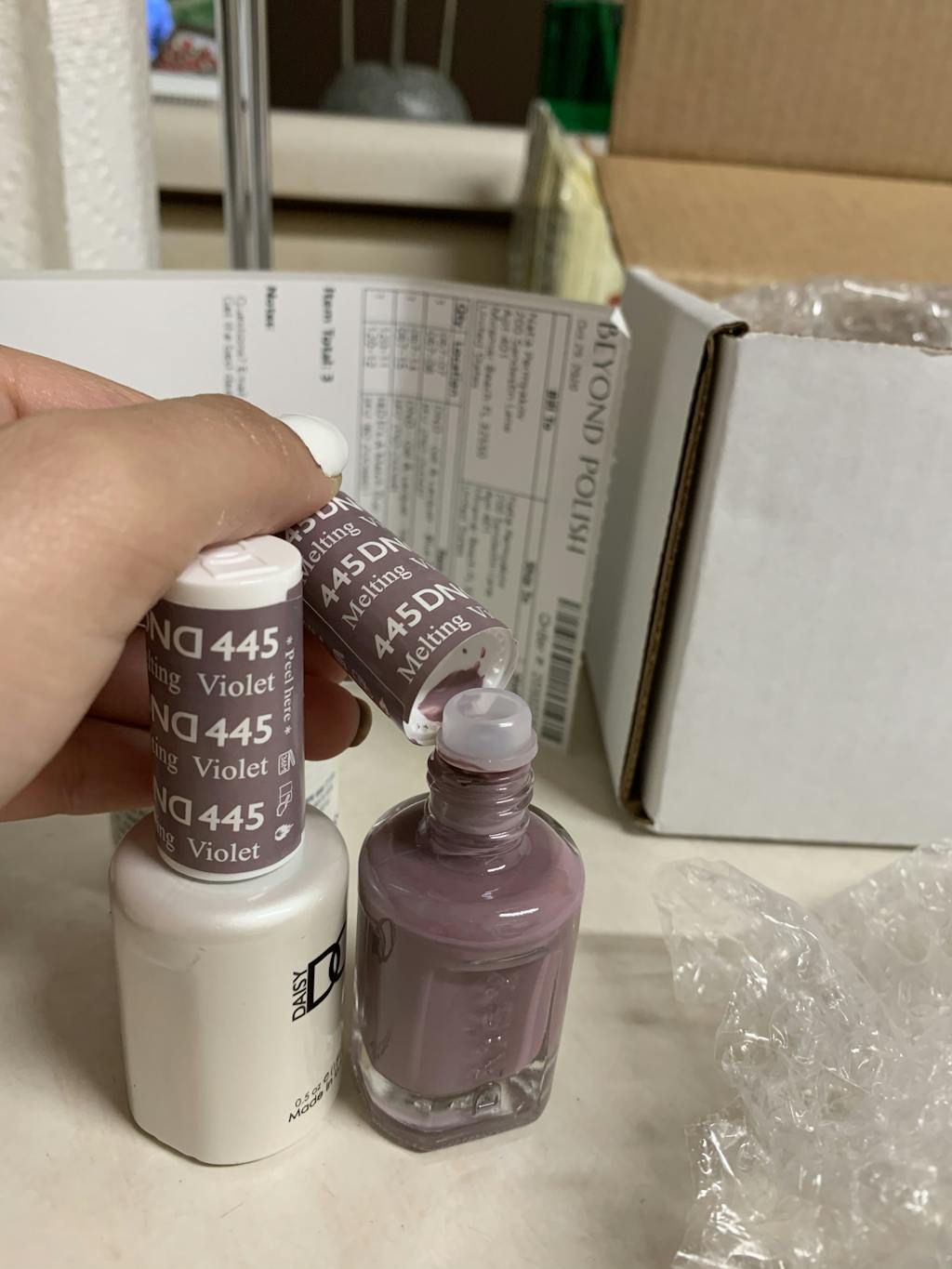 DND - Gel & Lacquer - Melting Violet - #445 - Nude Gel & Lacquer Polish ...