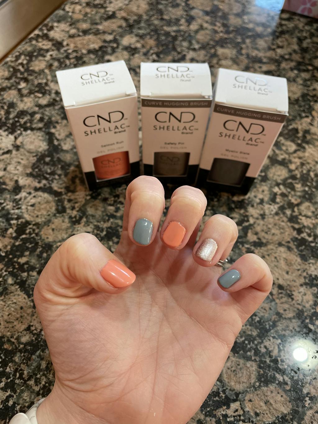 CND - Shellac Salmon Run (0.25 oz) - Pink Gel Polish - CNDS-Salmon Run ...