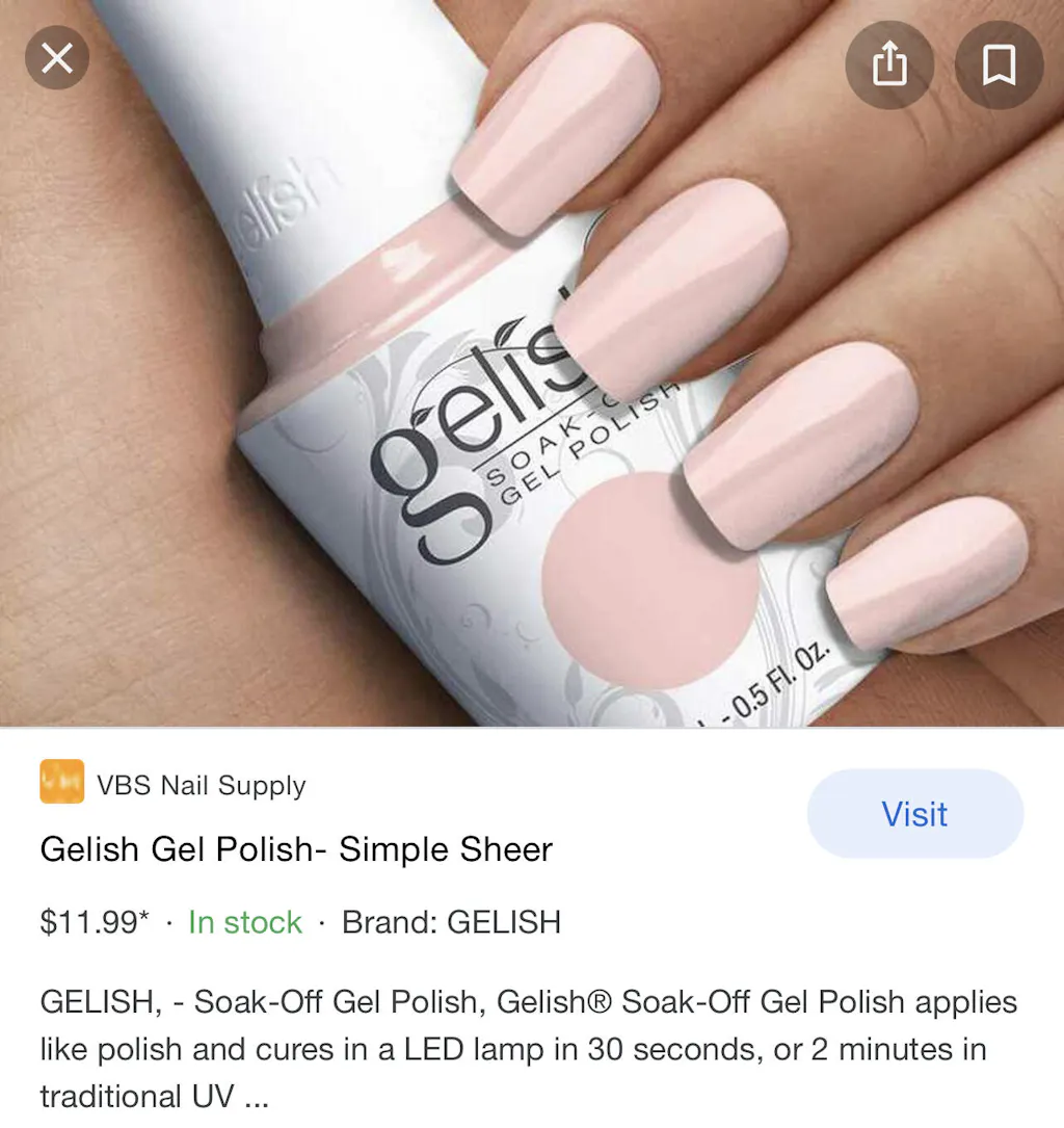 Gelish - Simple Sheer - #1110812 - Pink Gel Polish - HG-1110812 ...