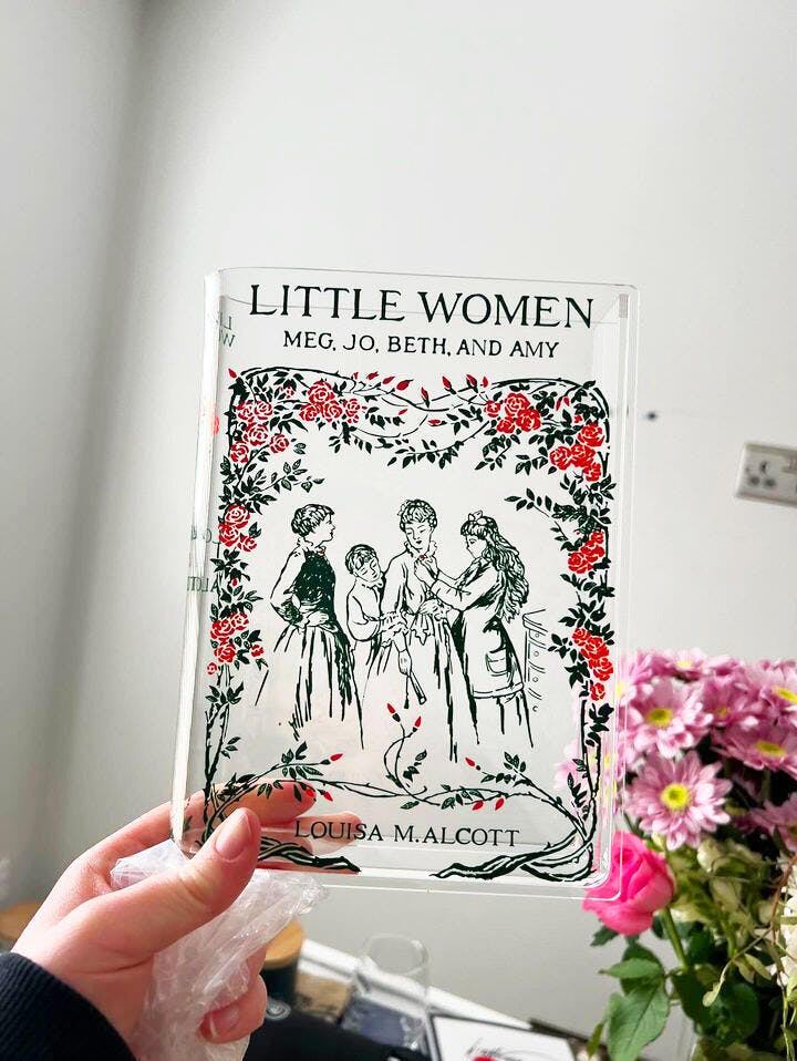 Little Women Acrylic Book Vase