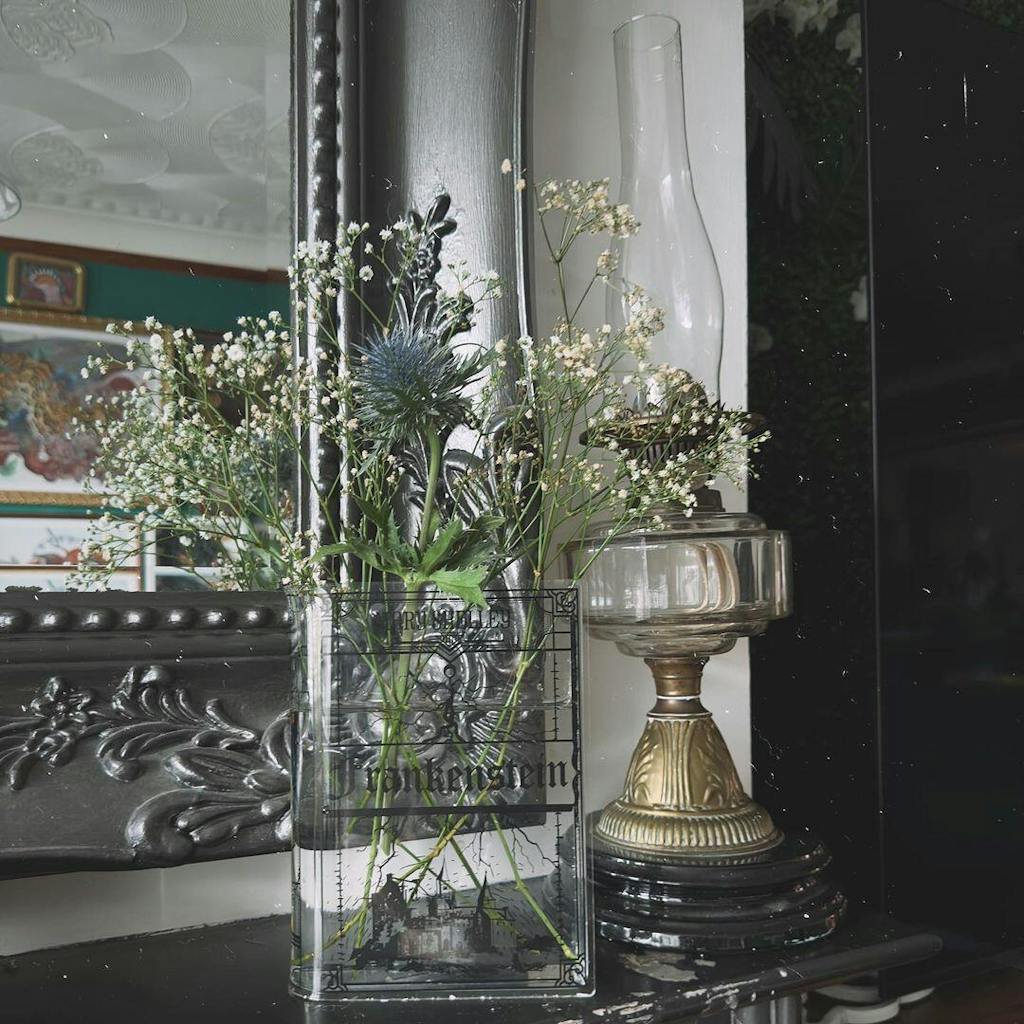 Frankenstein Acrylic Book Vase - Book Gift for Book Lovers