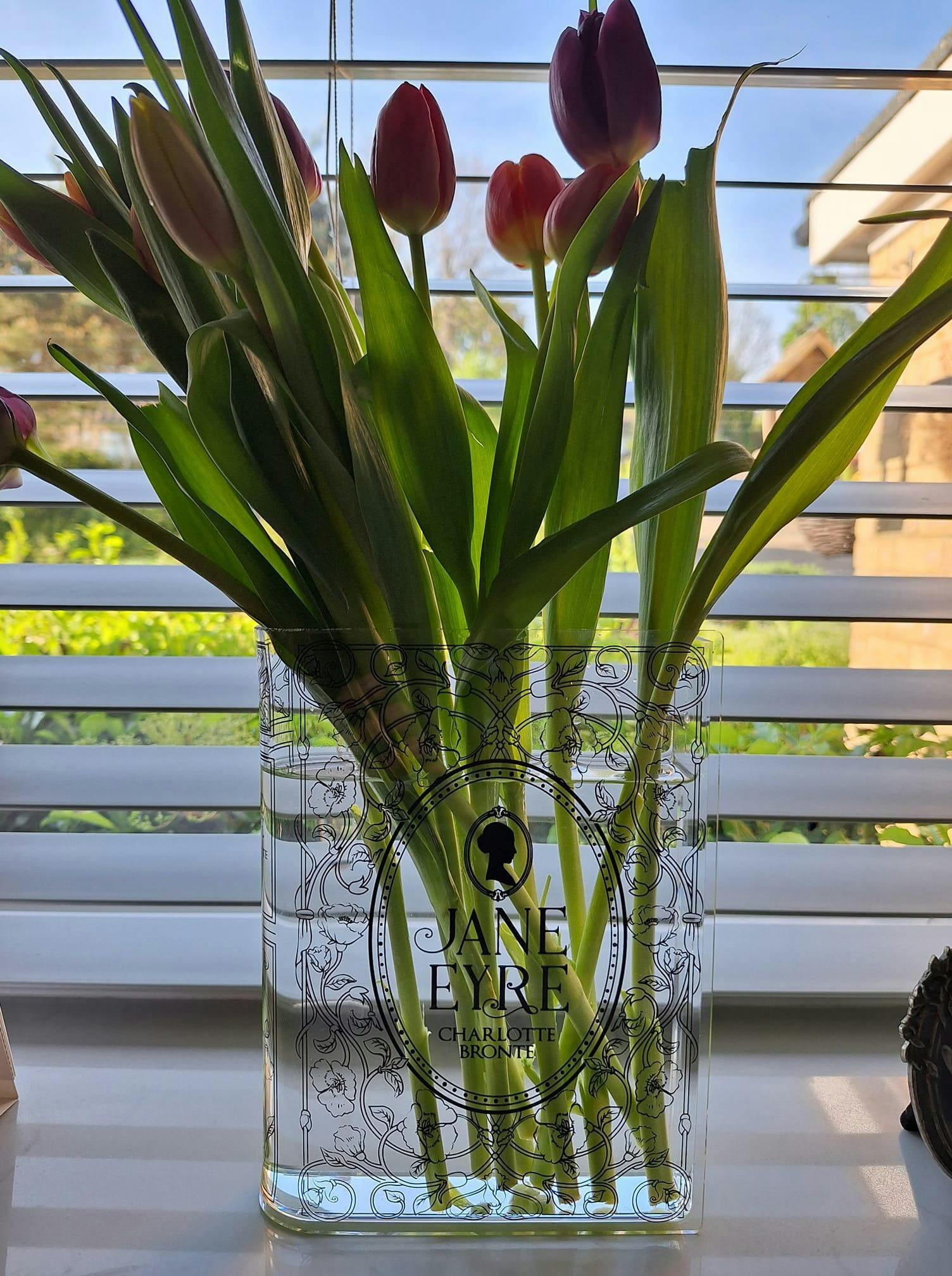 Jane Eyre Acrylic Book Vase