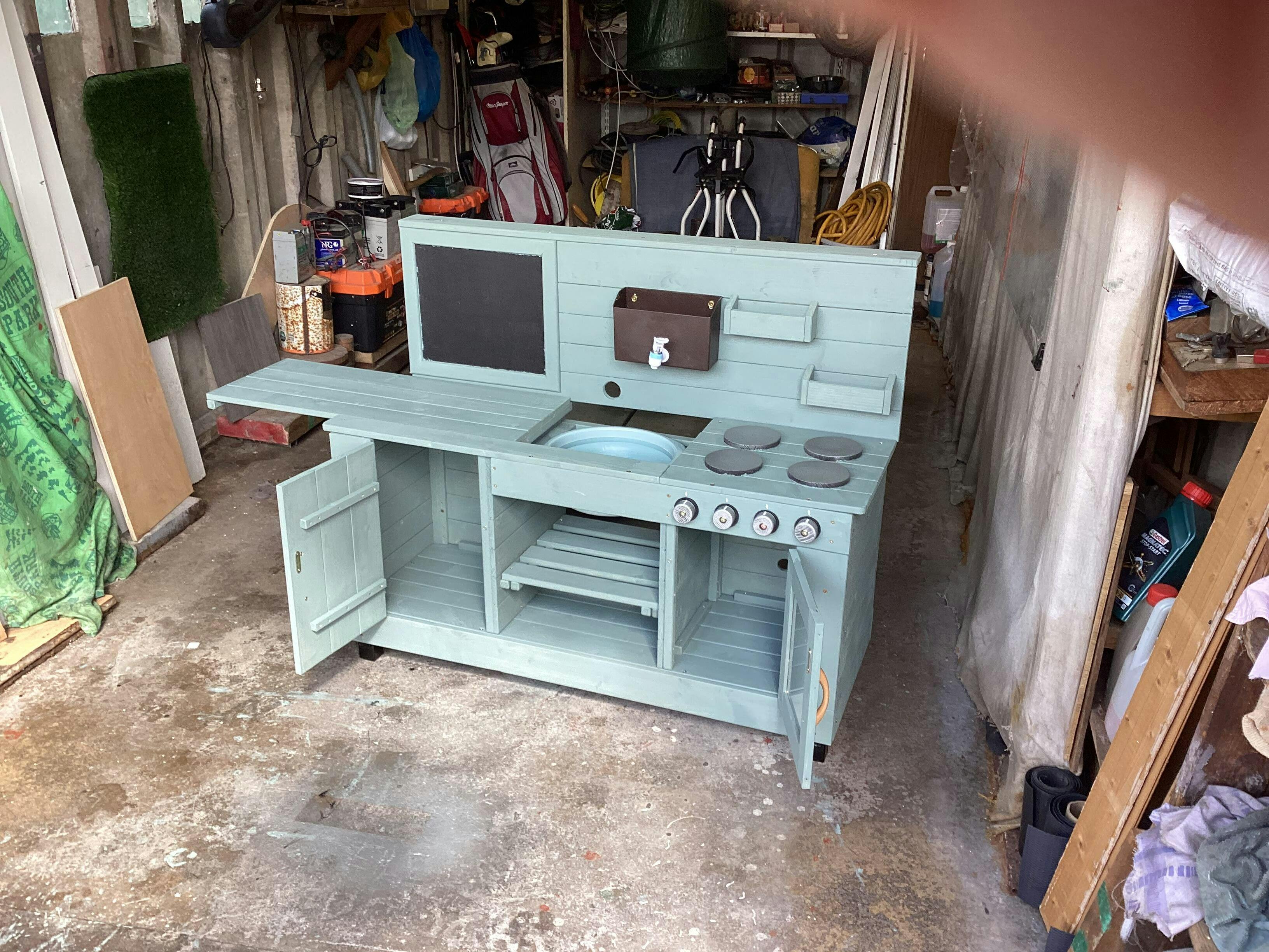 Large Triple Mud Kitchen For Outdoor Play | Big Game Hunters