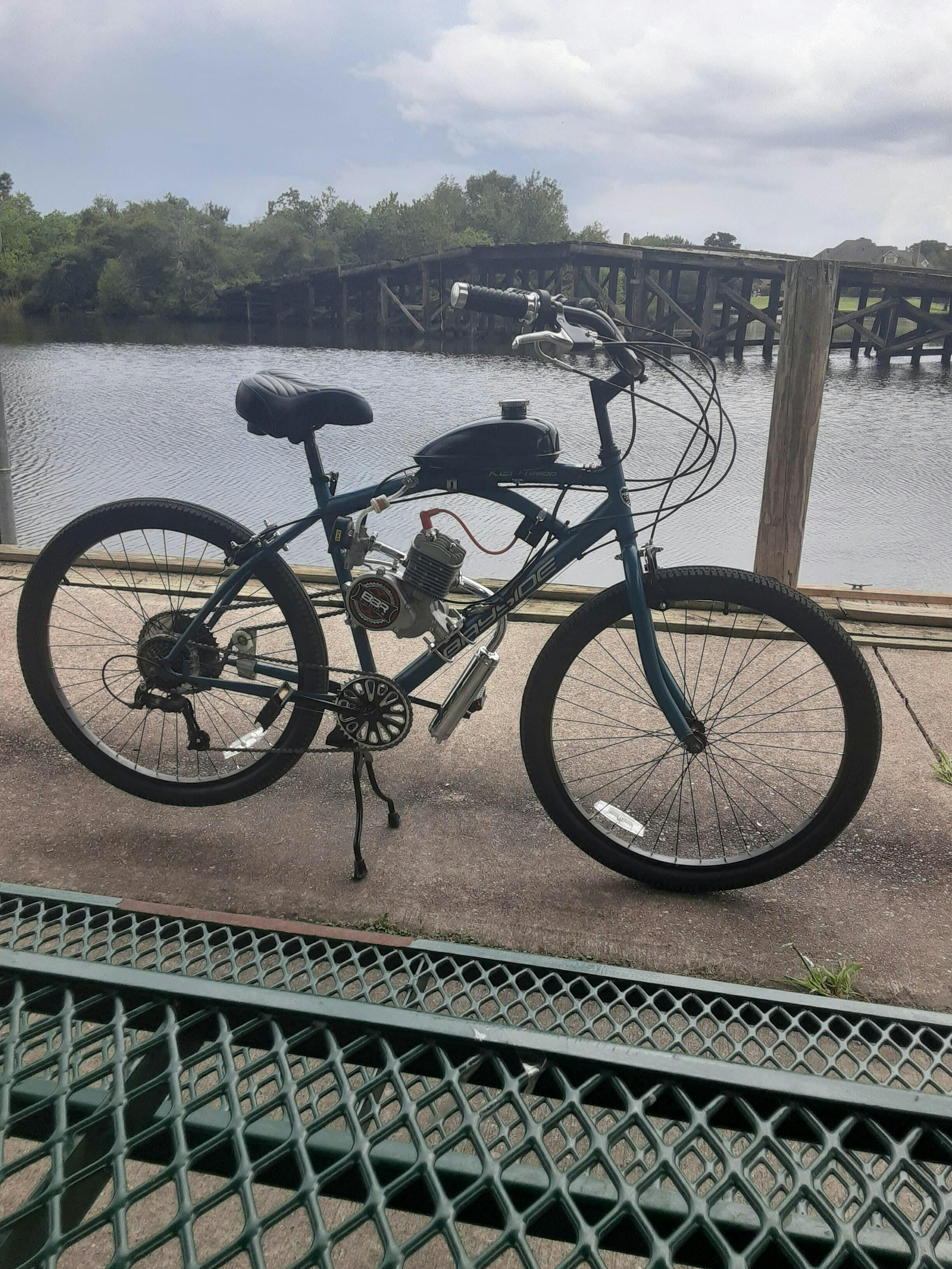 Flying Horse Engines - Silver Angle Fire 2-Stroke Bicycle Engine Kit