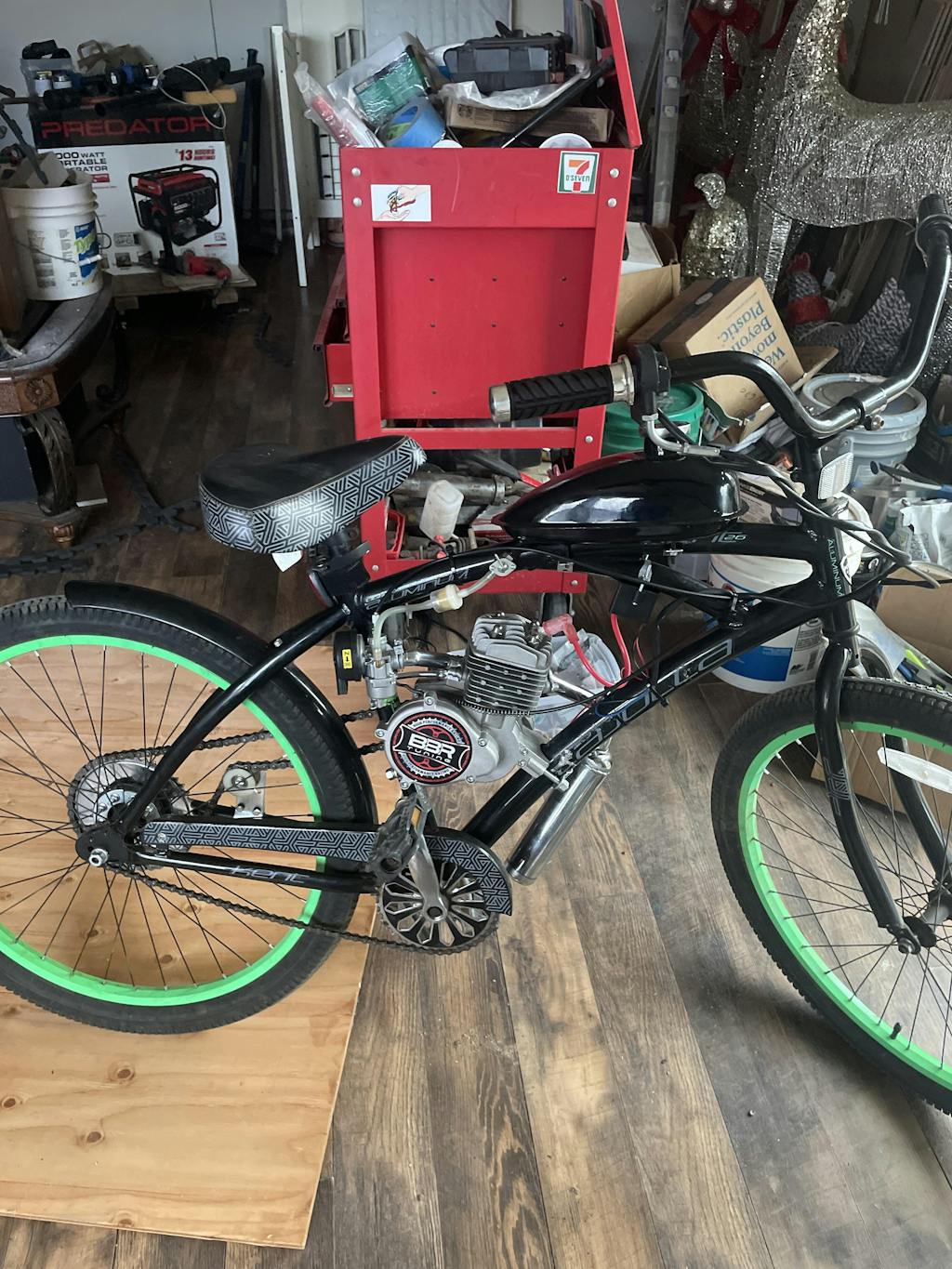 Flying Horse Engines - Silver Angle Fire 2-Stroke Bicycle Engine Kit