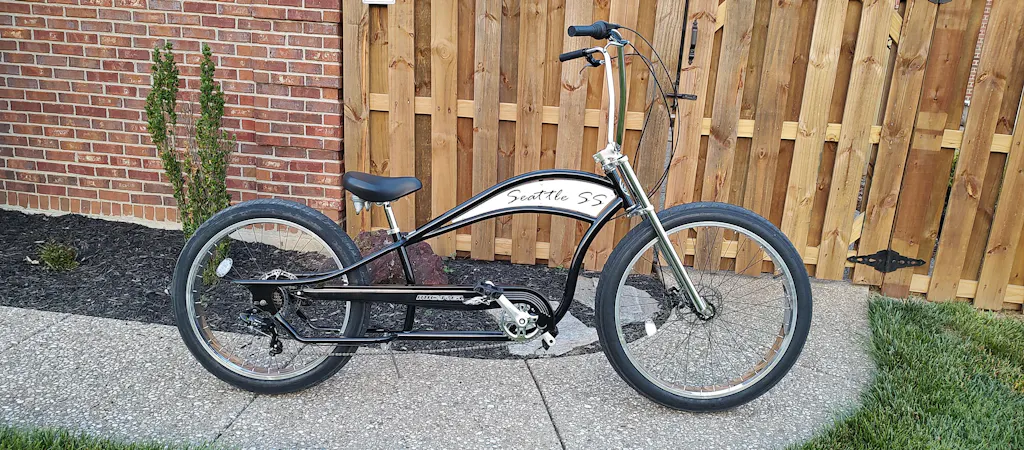 26" Micargi Seattle SS 7-Speed Stretch Cruiser Bicycle